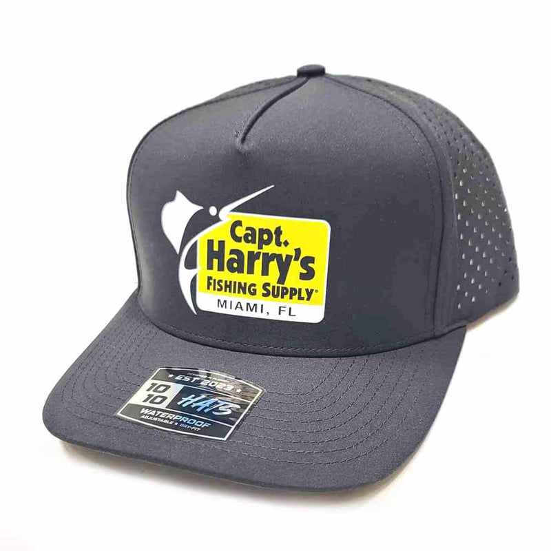 Capt. Harry's Black Performance 5 Panel Hat – Capt. Harry's Fishing Supply